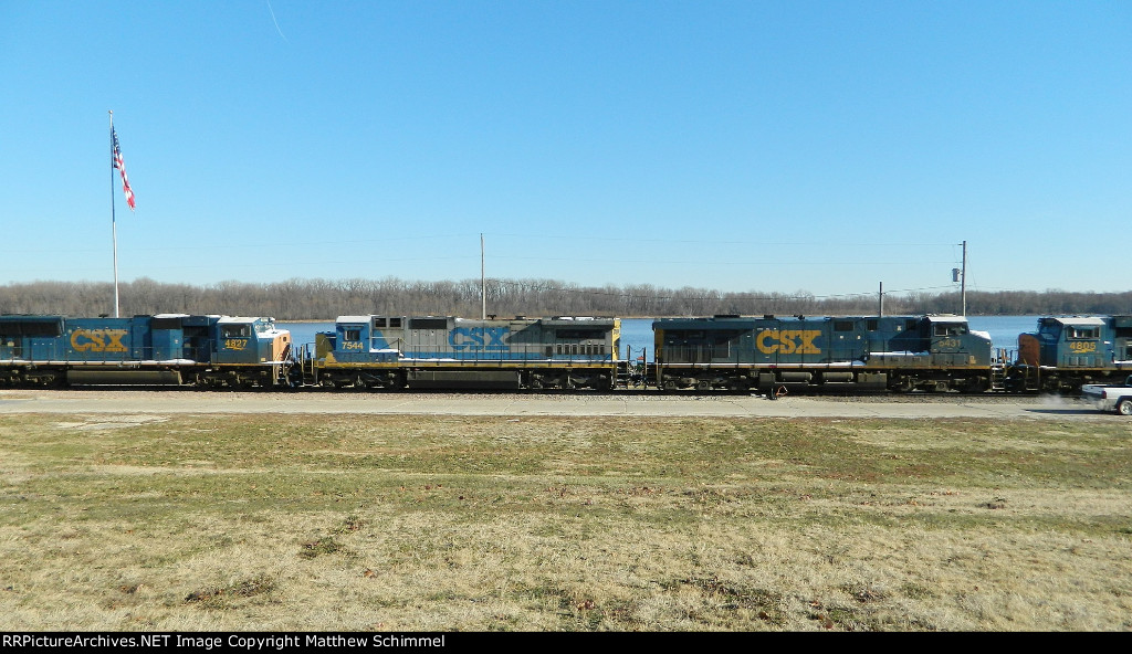 CSX 4827, CSX 7544 & CSX 5431